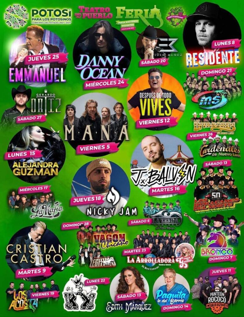 Espectacular Cartelera del Teatro del Pueblo, FENAPO